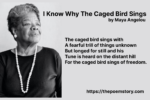 I Know Why The Caged Bird Sings - Poem by Maya Angelou (For Freedom ...